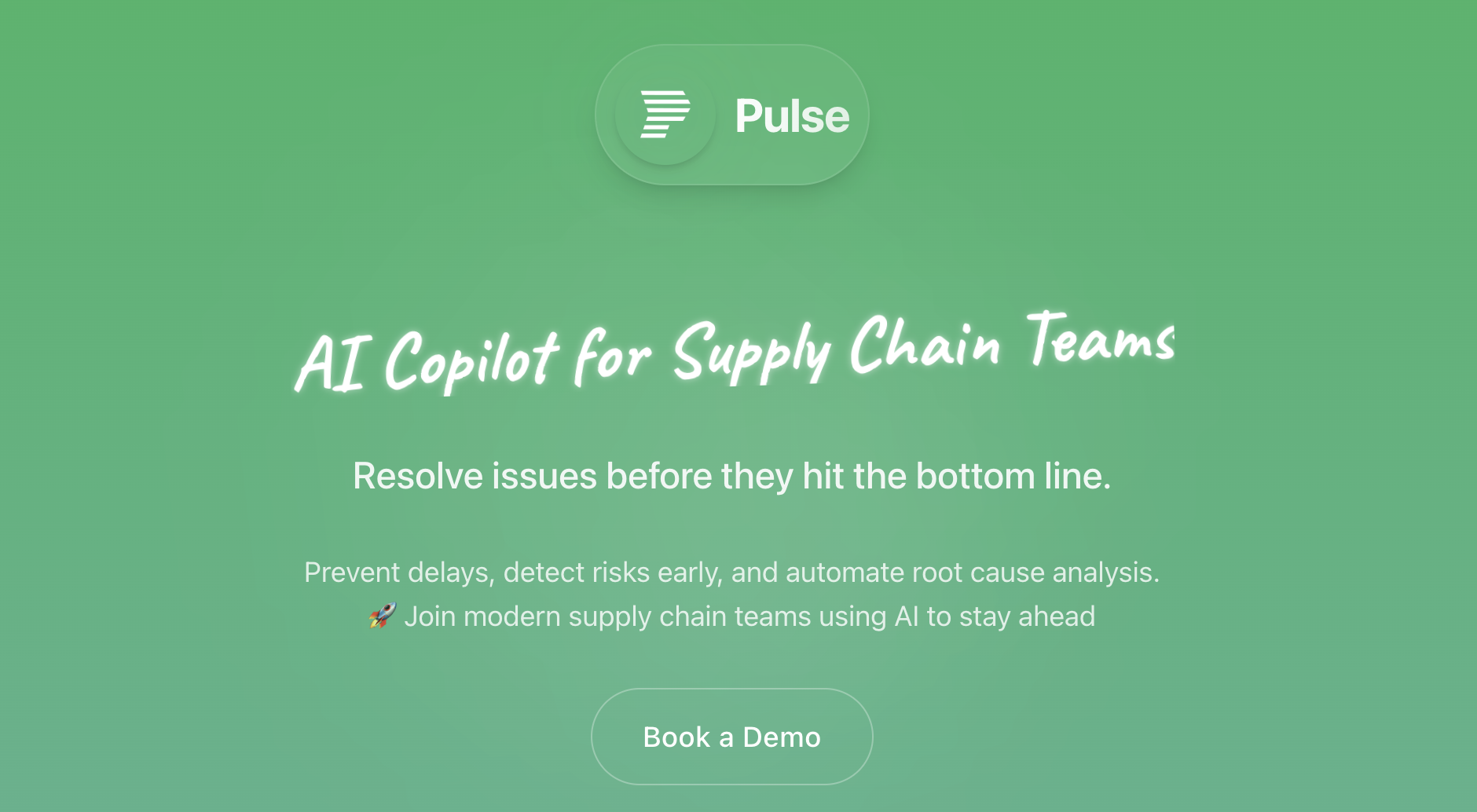 Pulse - AI Copilot for Supply Chain Teams